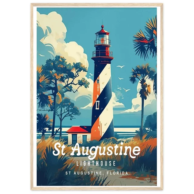Kna Prints - St Augustine Lighthouse Saint Augustine Florida Framed ...