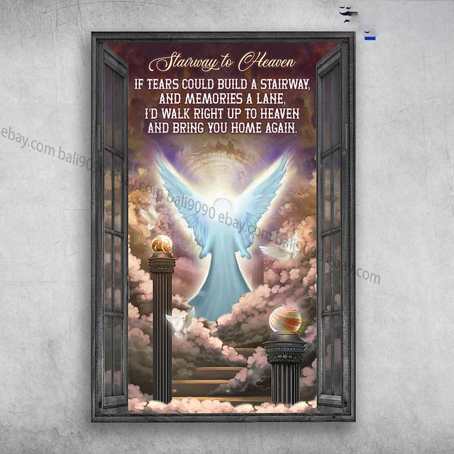 Kna Prints - Stairway To Heaven Outside Window - If Tears Coul Build A ...