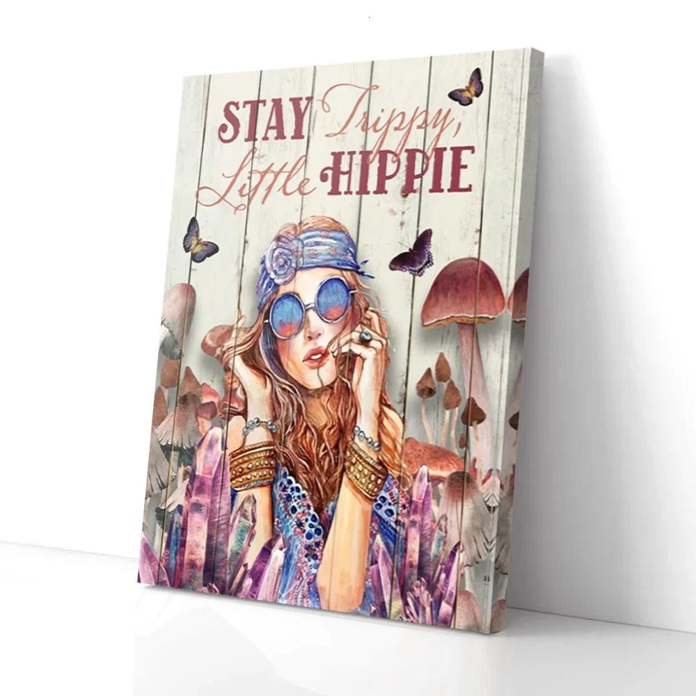 Kna Prints - Stay Trippy Little Hippie Girl Matte Unframed Prints For ...