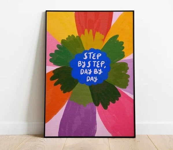 Kna Prints - Step By Step Poster | Motivational Quotes Poster ...