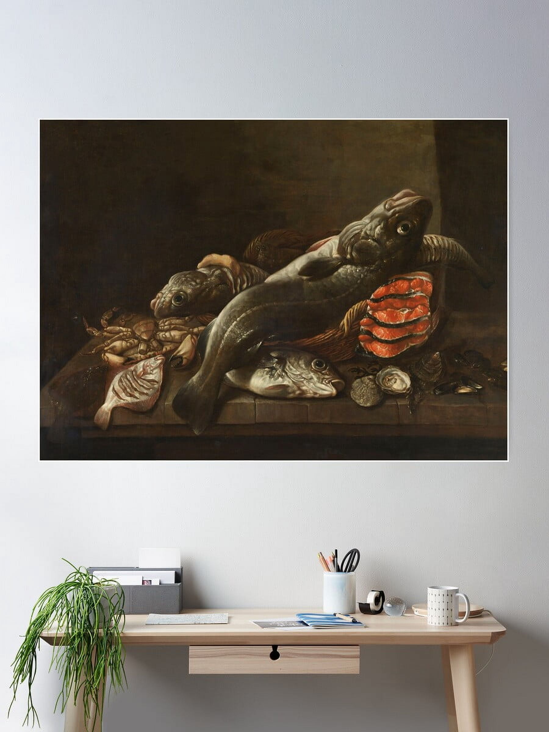 Kna Prints - Still Life With Fish By Isaac Van Duynen, 17Th Century ...