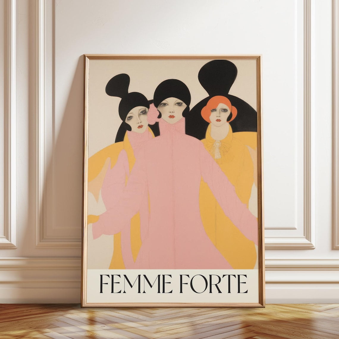 Kna Prints - Strong Women Wall Art - Ladies French Fashion Wall Decor ...