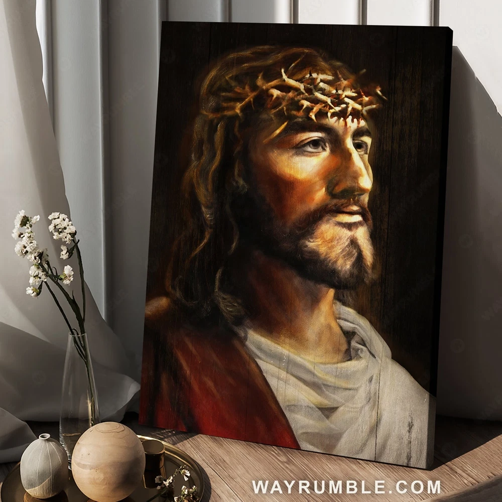 Kna Prints - Stunning Jesus Painting, Crown Of Thorn Drawing, The Real ...