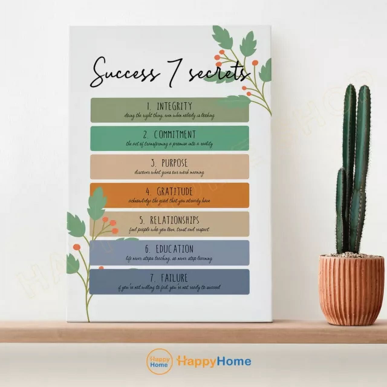 Kna Prints - Success 7 Secrets Motivational Quotes Inspirational Prints ...