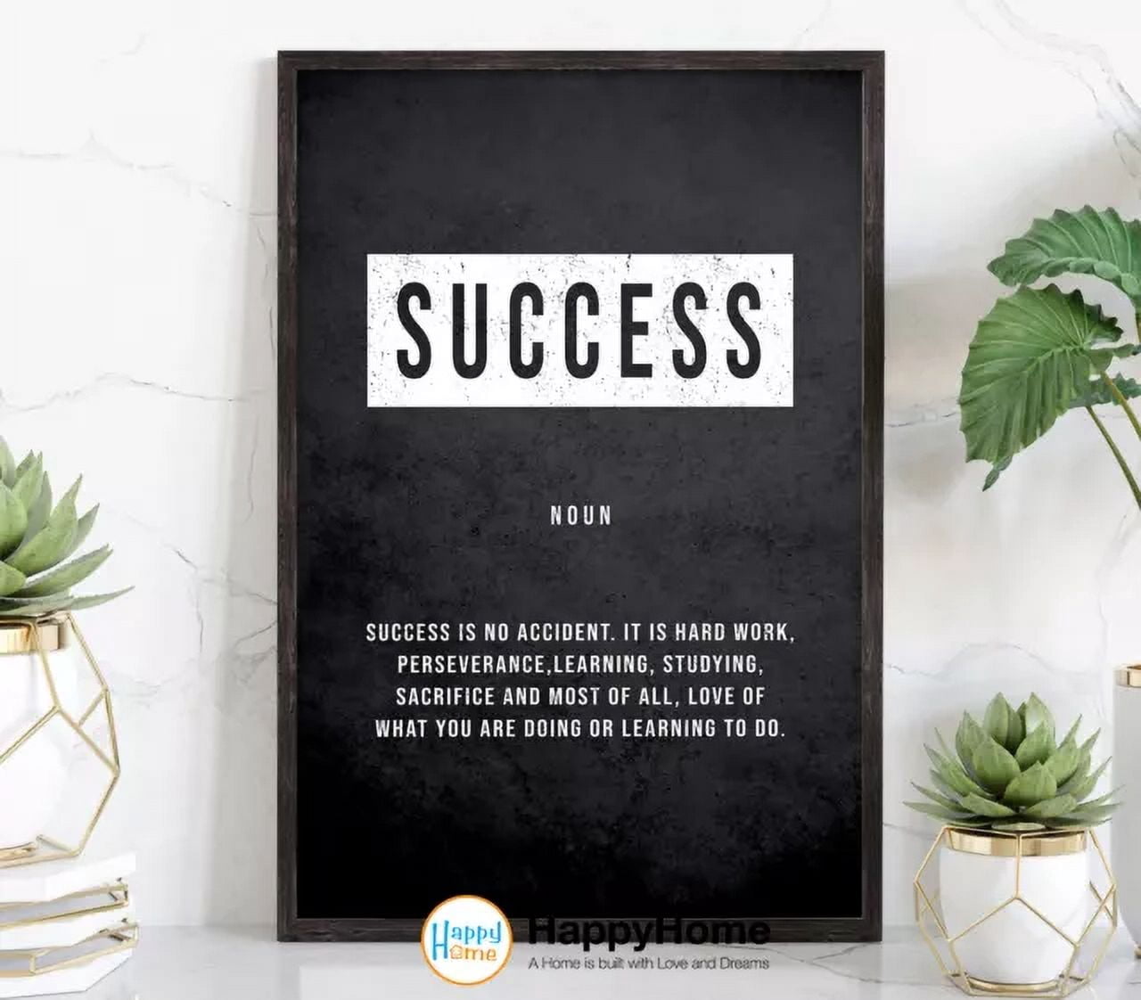 Kna Prints - Success Wall Art Motivational Quotes Inspirational Wall ...