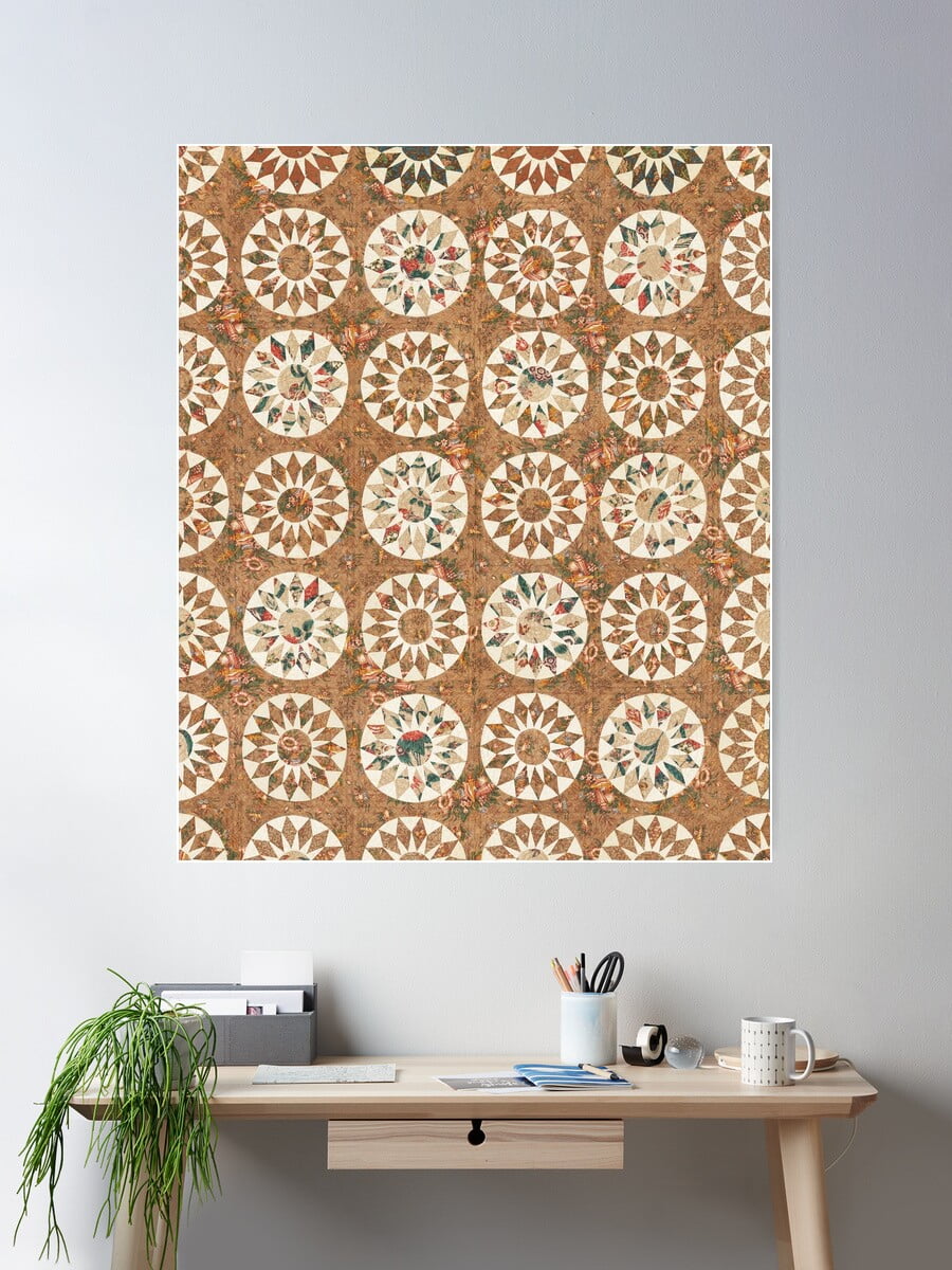 Kna Prints - Sunburst Quilt Poster, UNFRAMED-12x18 - Walmart.com