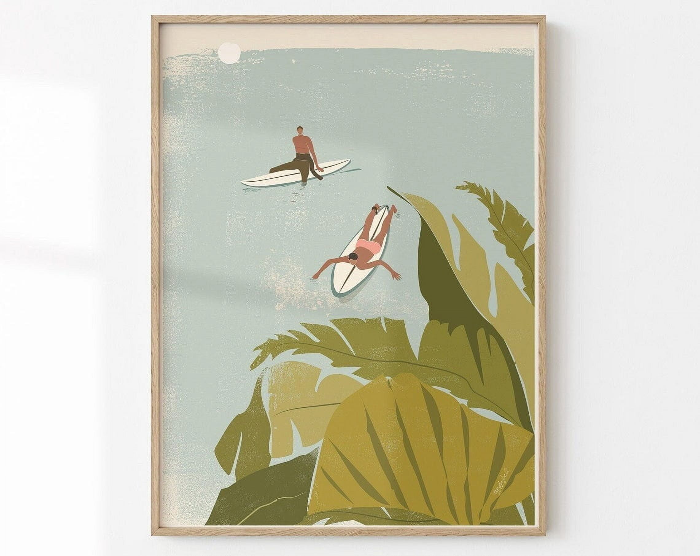 Kna Prints - Surf Wall Art Retro Surf Sea And Surf Wall Art For Beach ...
