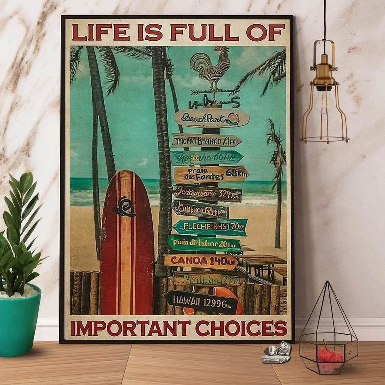 Kna Prints - Surfing Life Is Full Of Important Choices Beach Park ...