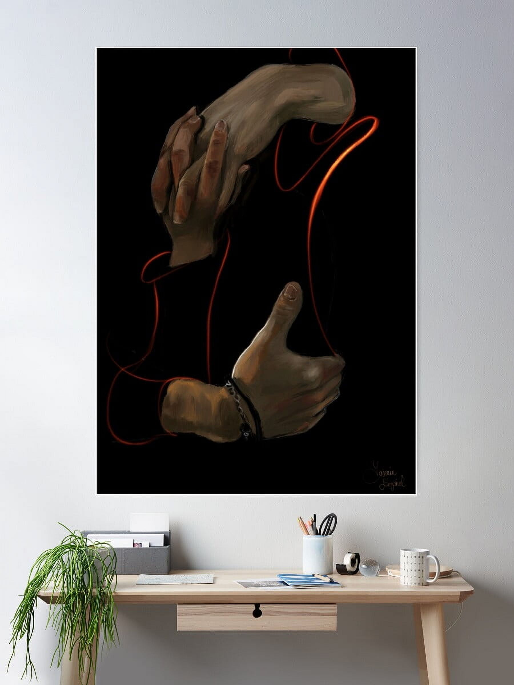 Kna Prints - Surreal Floating Hands Digital Painting Emotional Art With ...