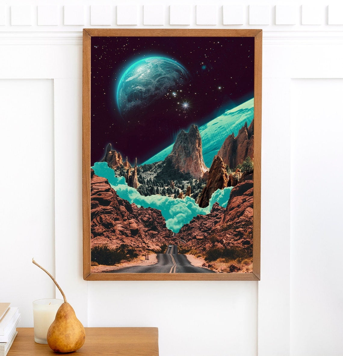 Kna Prints - Surreal Landscape 4 (Modern Art, Collage Art, Trippy Landscape, Trippy Wall Decor ...