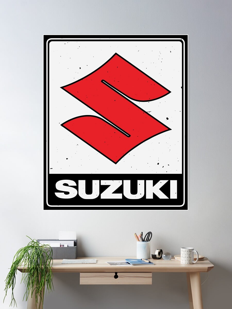 Kna Prints - Suzuki Motorcycles Vintage 70'S Logo Poster, UNFRAMED ...