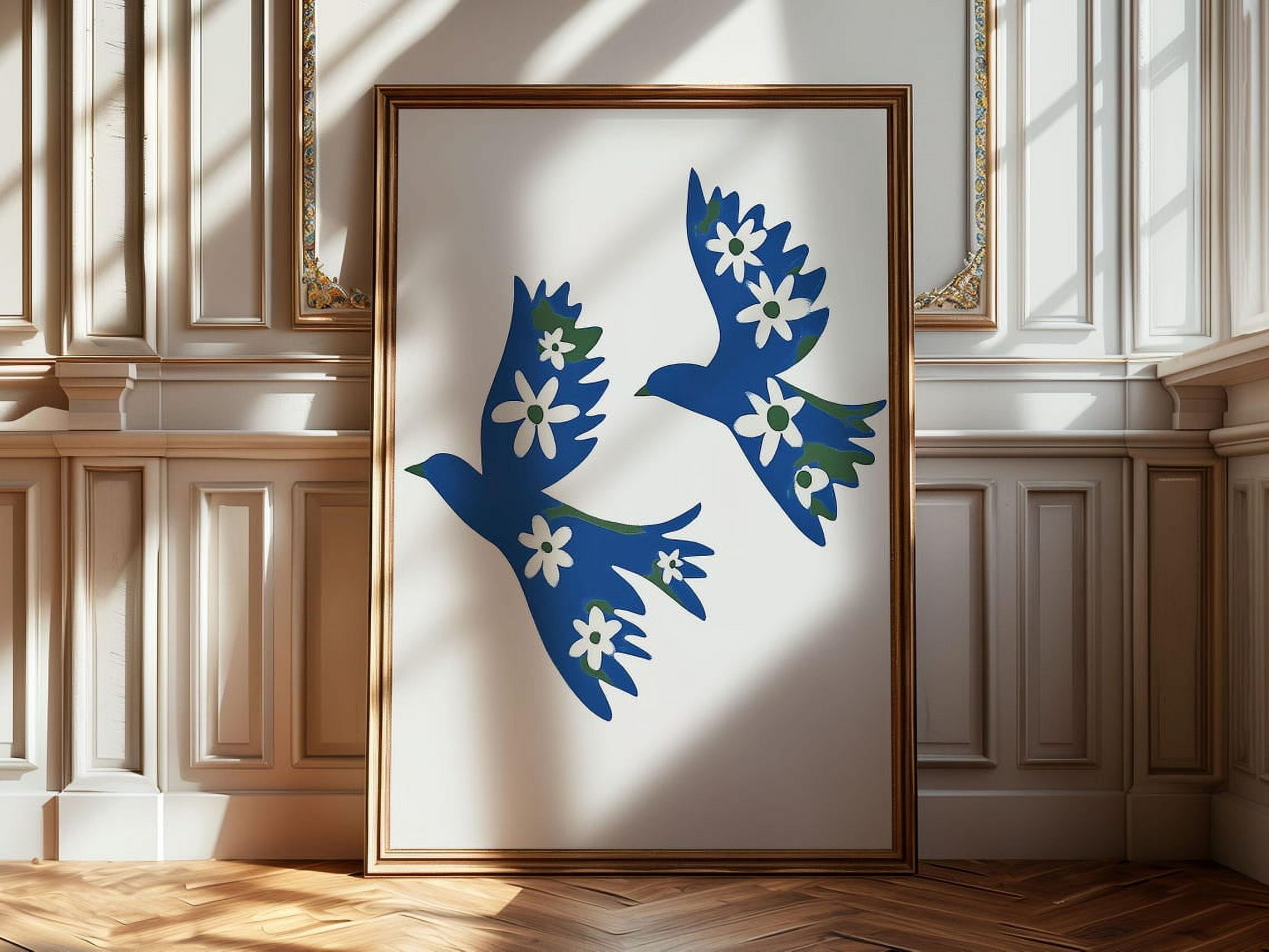 Kna Prints - Swallow Art Printbird Cutout Bright Abstract Matisse Birds ...