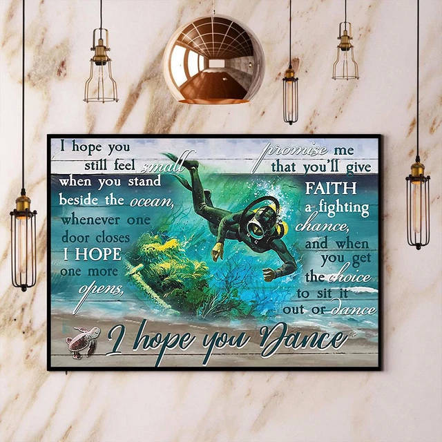 Kna Prints - Swimming I Hope You Dance Poster L Art Decor - Kenki For Home Decor, Living Room ...
