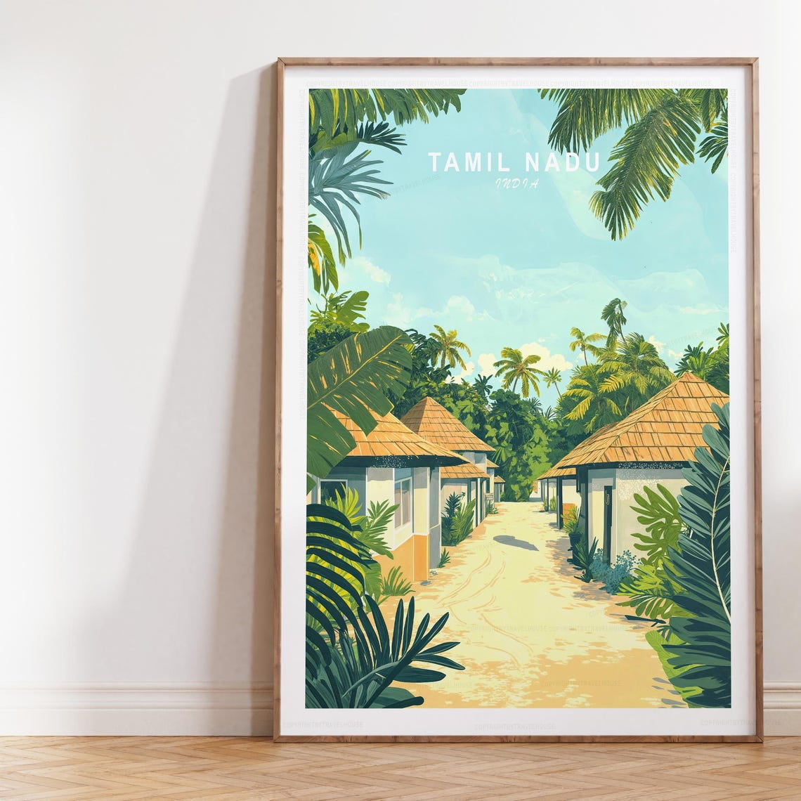 Kna Prints - Tamil Nadu India Travel Wall Art, India Travel Poster ...