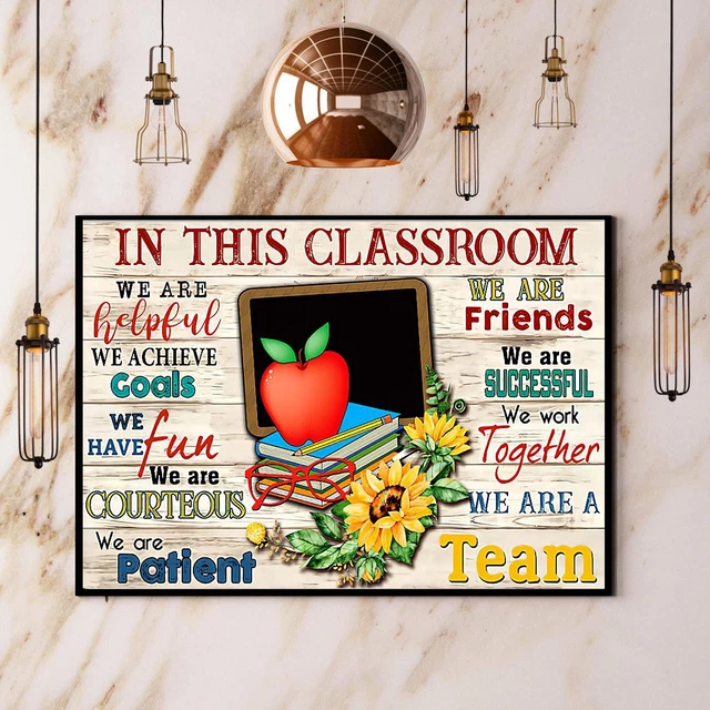 Kna Prints - Teacher In This Classroom We Areriends We Are A Team ...
