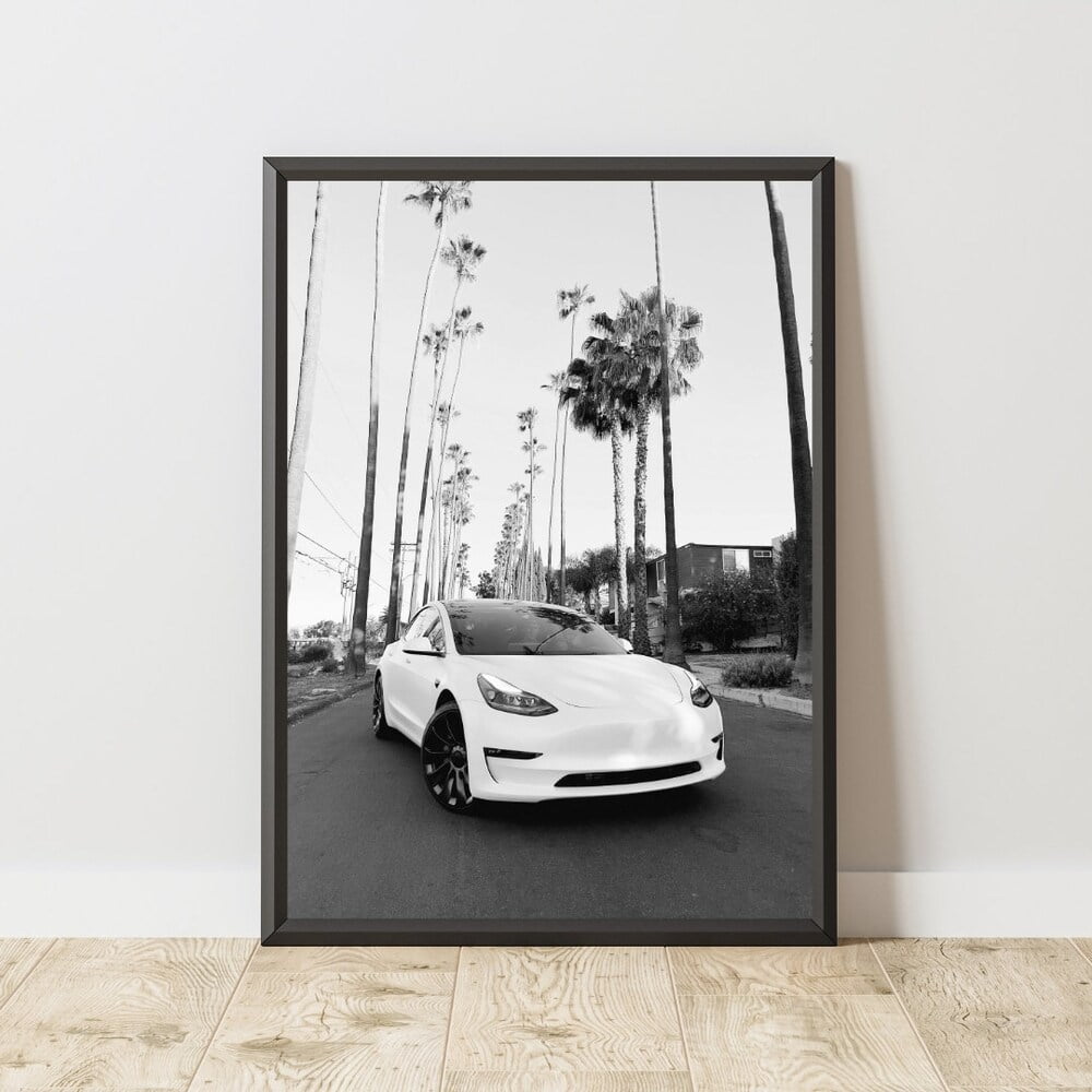 Kna Prints - Tesla Model Y Poster, Tesla Poster, Tesla Print, Tesla ...
