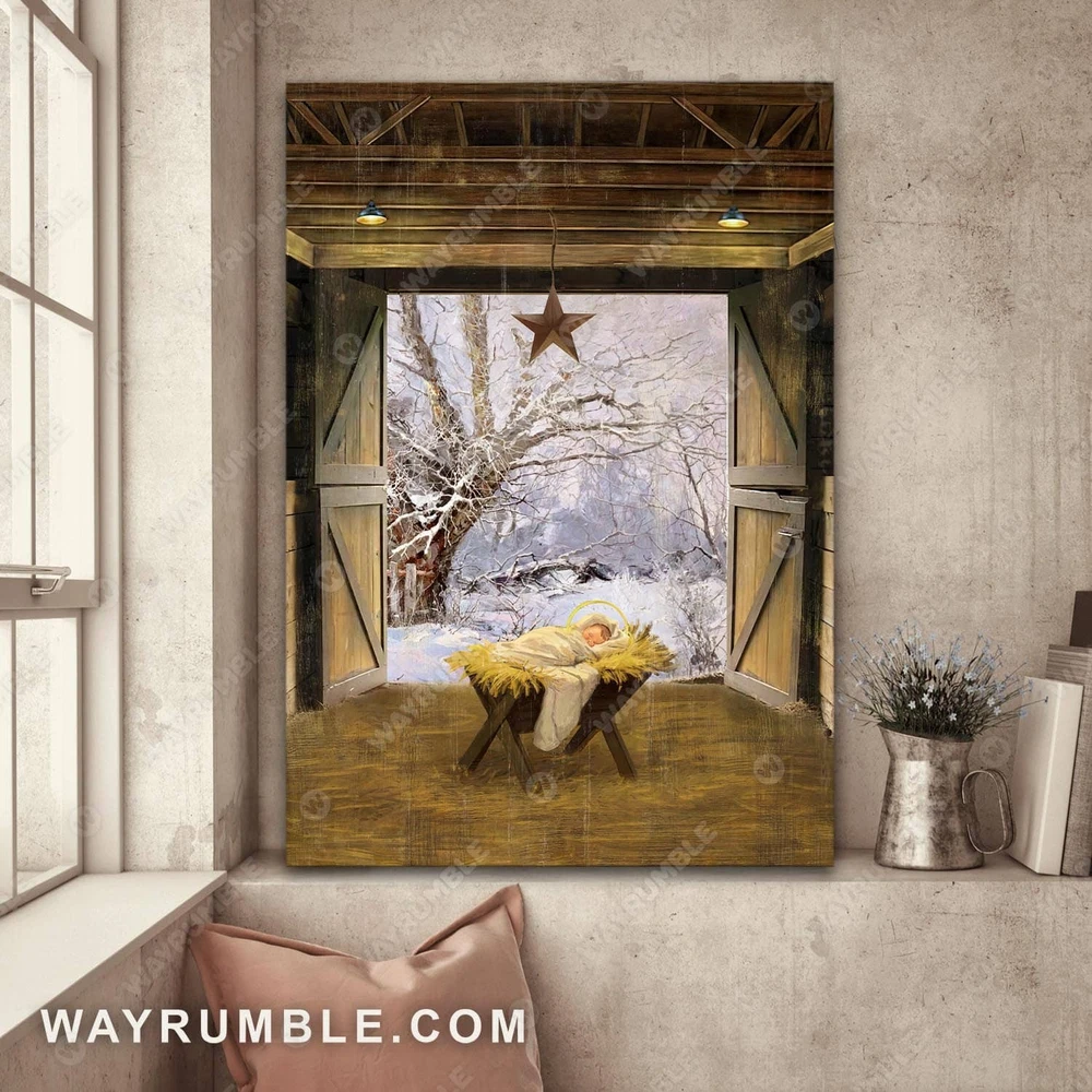 Kna Prints - The Birth Of Jesus, Inside The Barn - Jesus, Winter ...