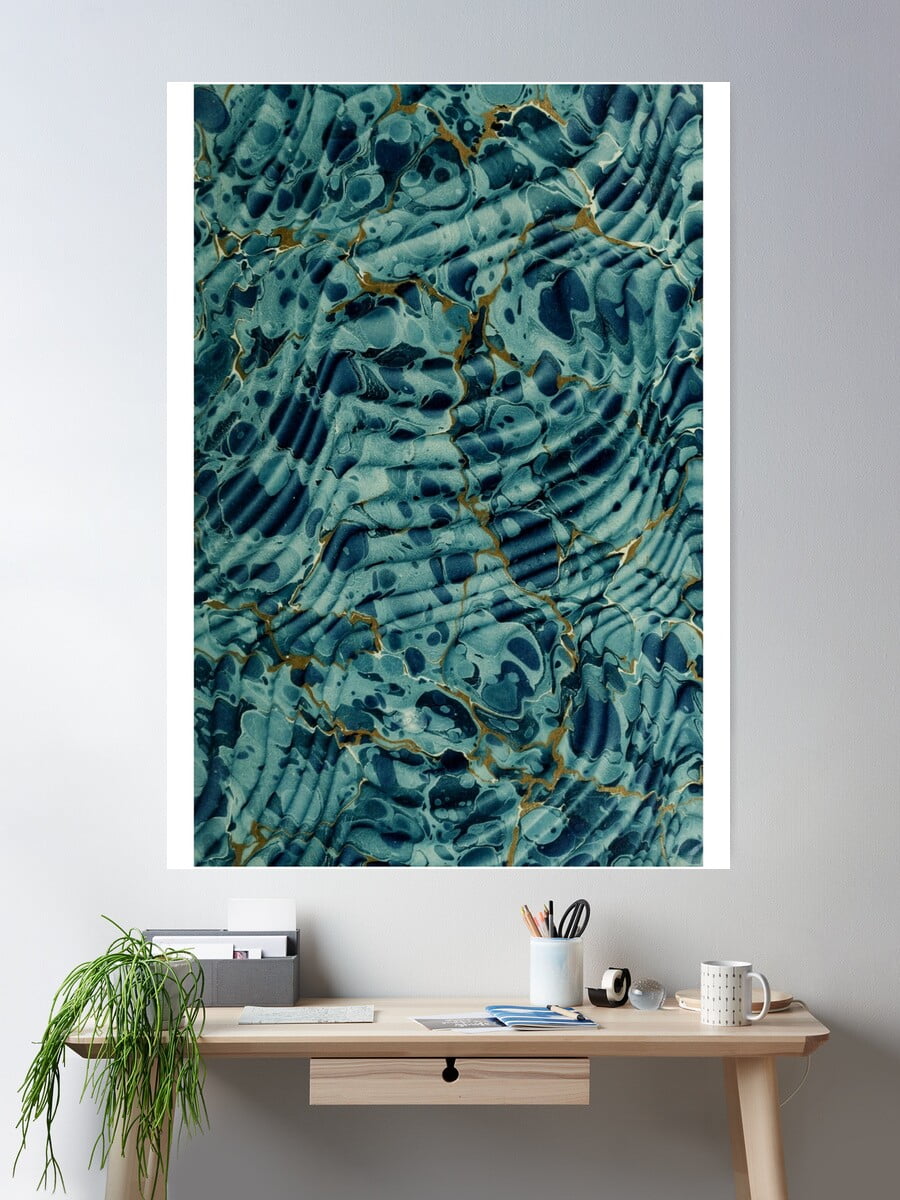 Kna Prints - The Blue Lines Of Demarcation Poster, UNFRAMED-8x12 ...