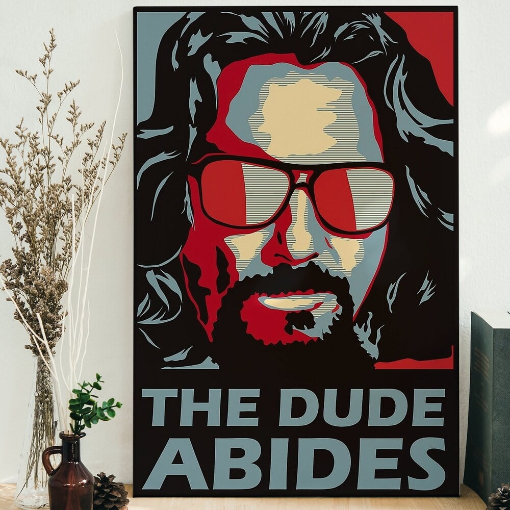 Kna Prints - The Dude Abides Man Vintage Poster, The Big Lebowski ...