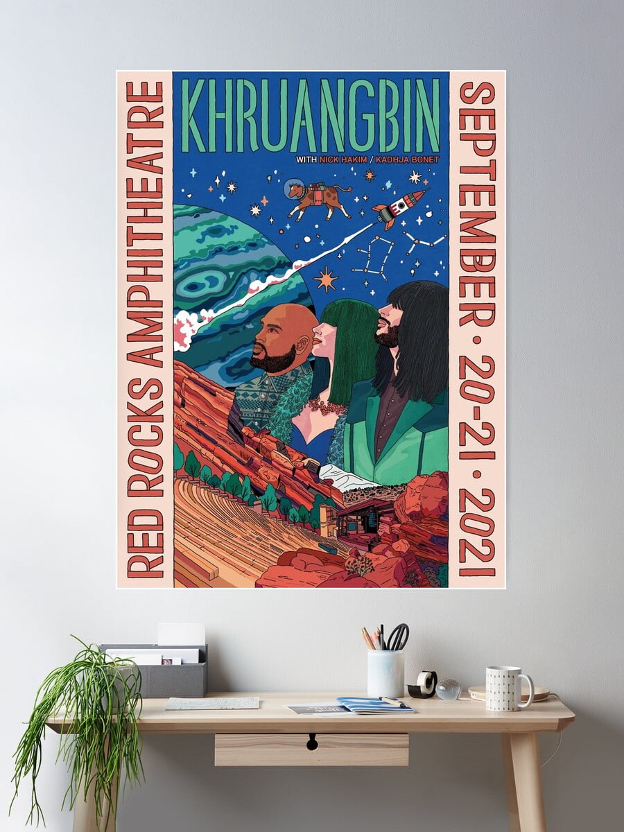 Kna Prints - The Fav Band Khruangbin Street Poster Wall Art, Modern ...