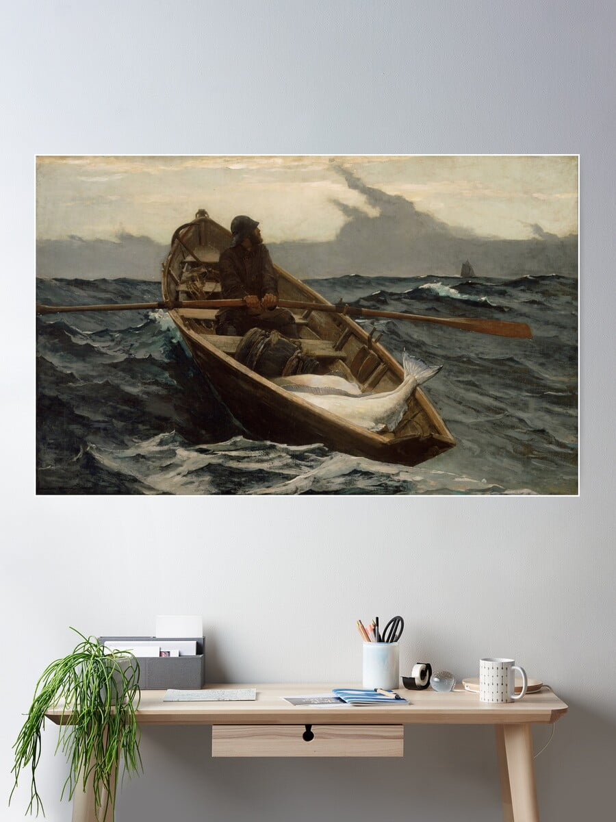 Kna Prints - The Fog Warning / Halibut Fishing By Winslow Homer Poster ...