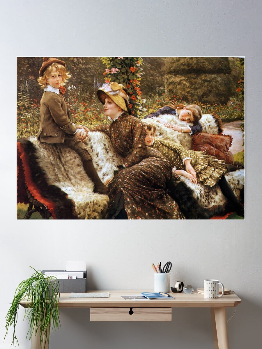 Kna Prints - The Garden Bench - James Tissot - 1882 Poster Wall Art ...