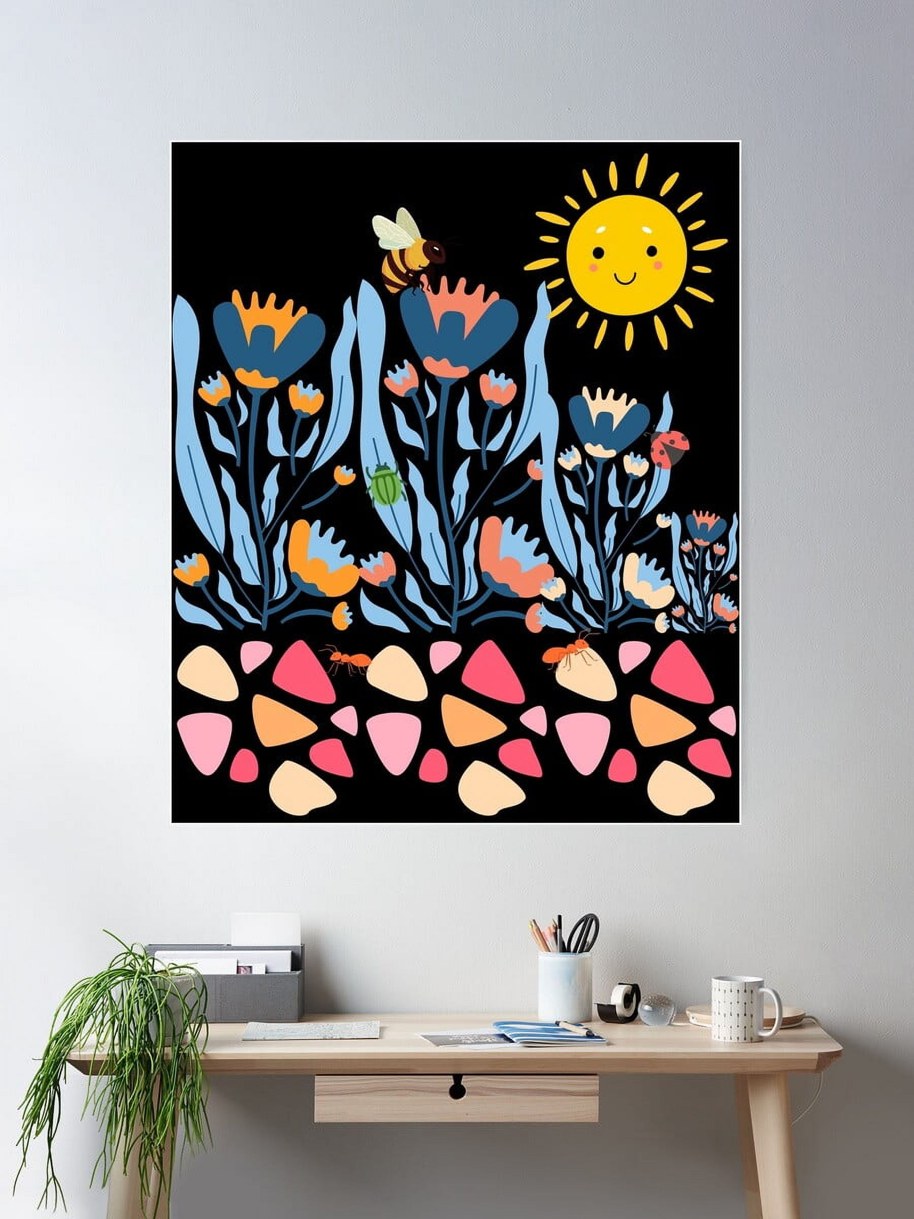 Kna Prints - The Garden Of Happiness Poster , UNFRAMED-8x12 - Walmart.com