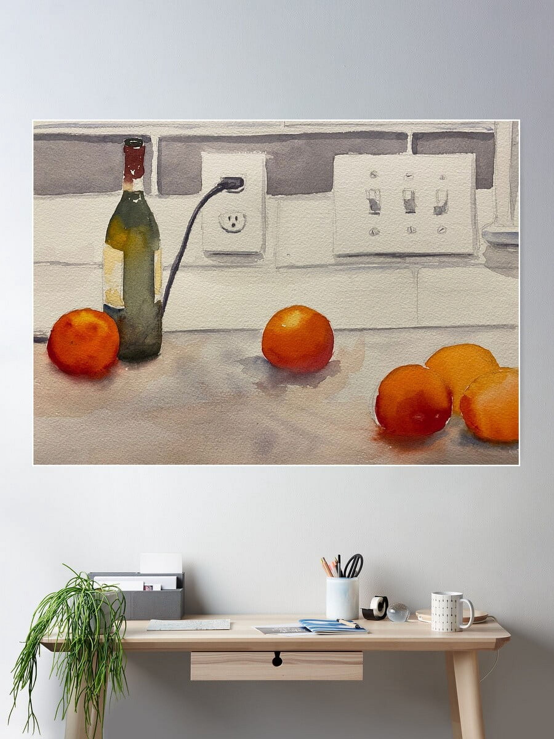 Kna Prints - The Kitchen Counter Poster Wall Art, Modern Wall Decor For ...