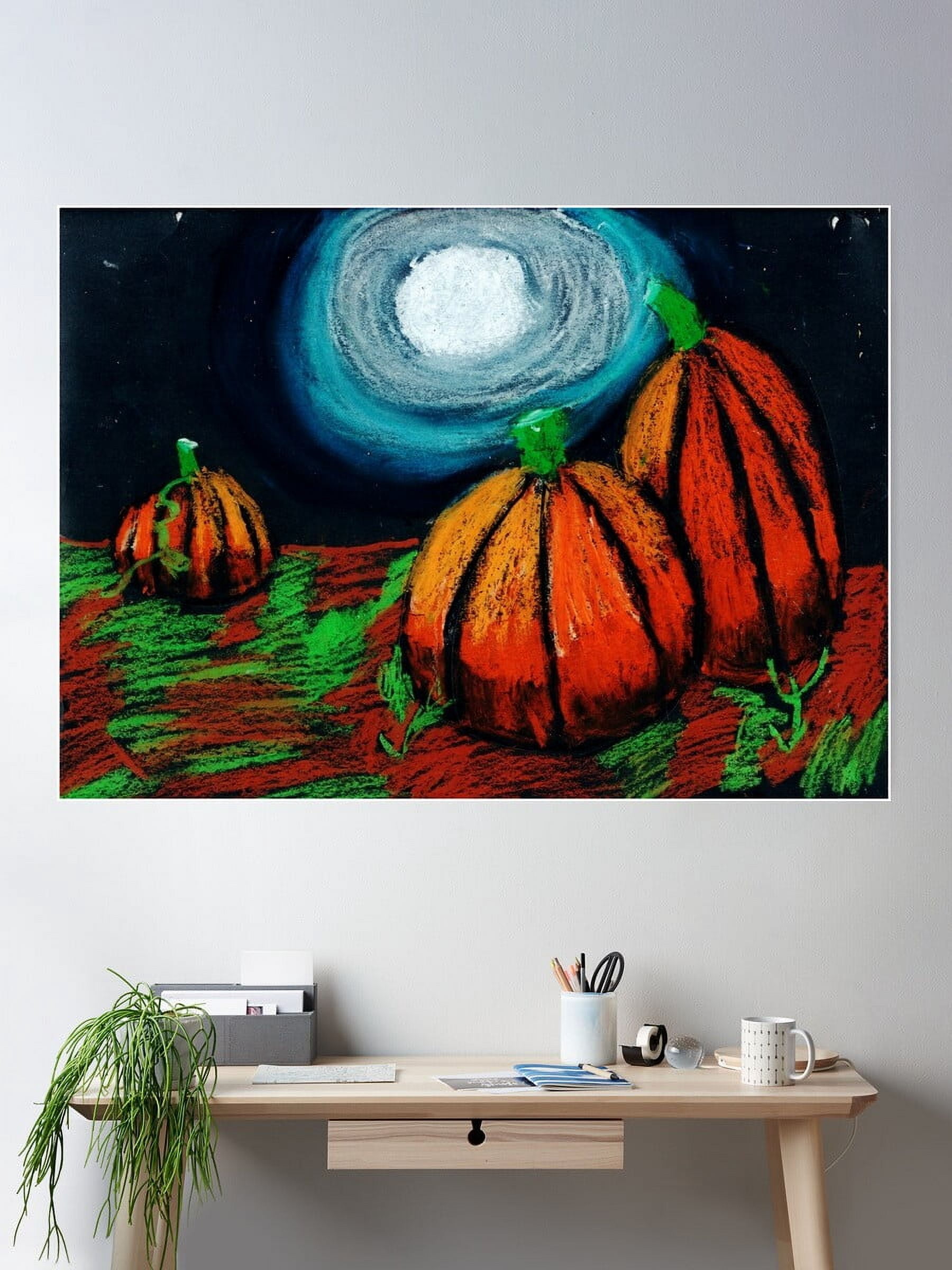 Kna Prints - The Pumpkin Patch Poster Wall Art, Modern Wall Decor For ...