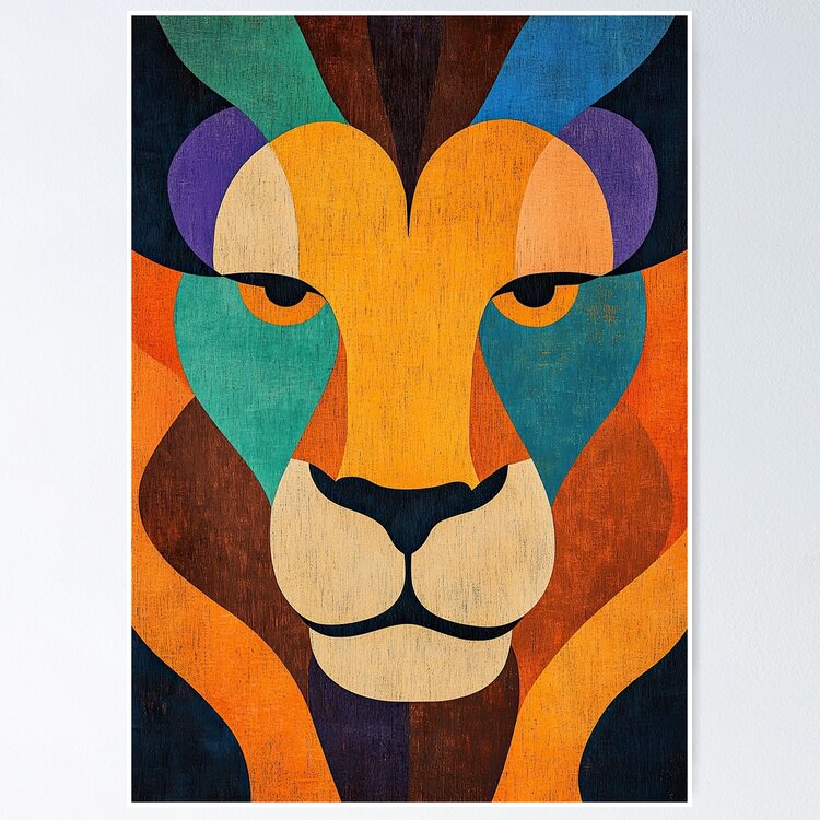 Kna Prints - The Silent Legend: The Lion In Mystical Peace Poster Wall ...