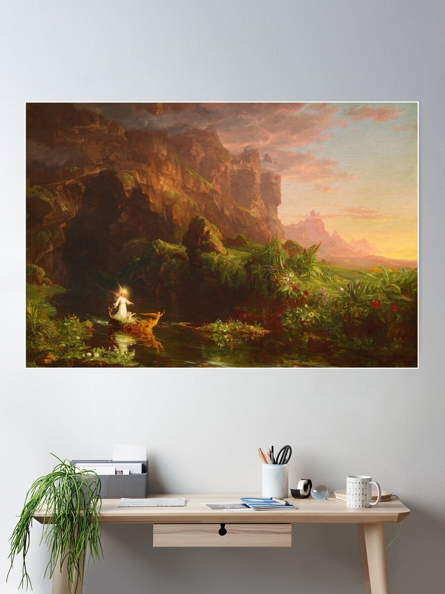 Kna Prints - The Voyage Of Life: Childhood By Thomas Cole (1842 Poster ...