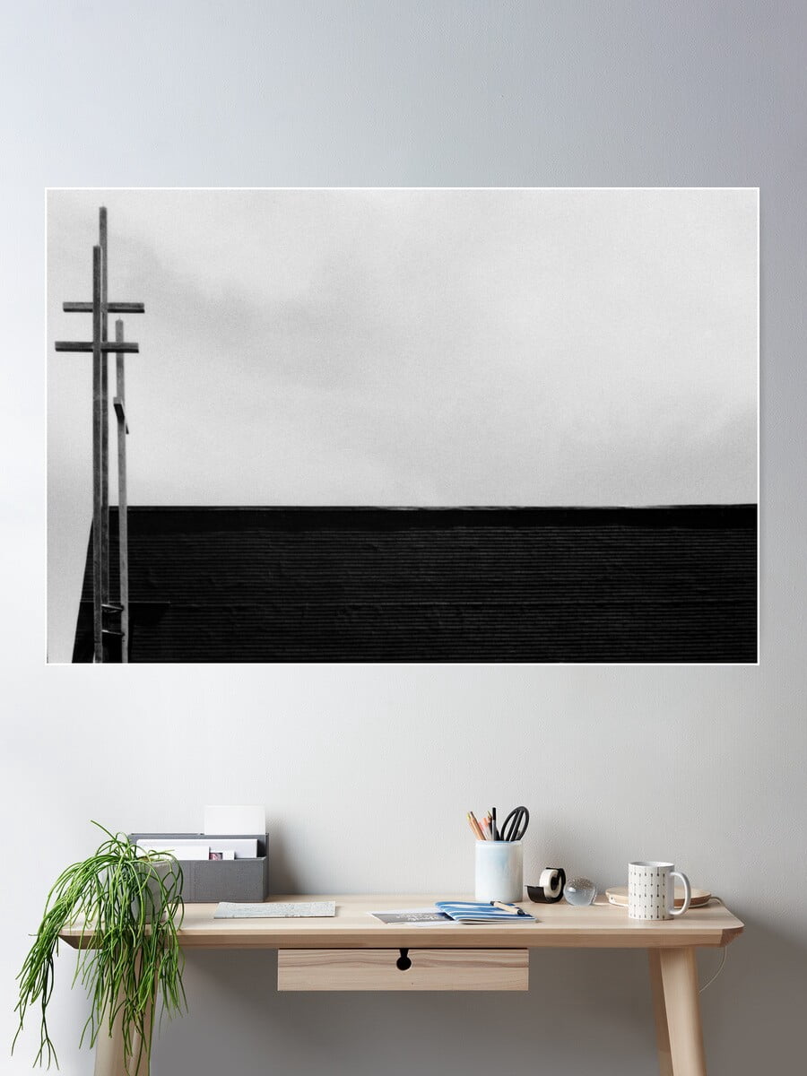 Kna Prints - Three Crosses At Noon Poster Wall Art, Modern Wall Decor ...