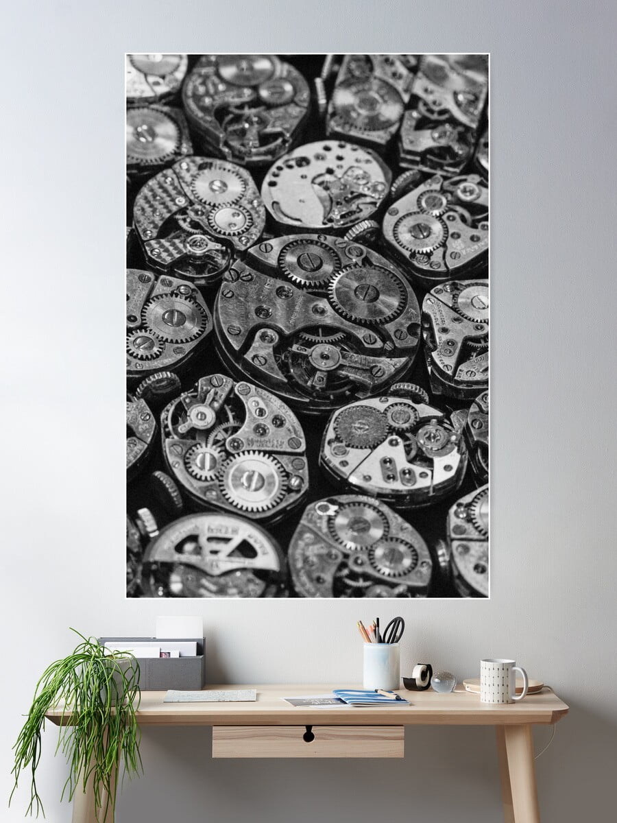 Kna Prints - Timekeepers Poster Wall Art, Modern Wall Decor For Living ...