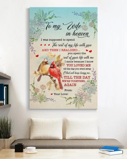 Kna Prints - To My Wife In Heaven Will Keep Loving Me Cardinals - _3962 ...