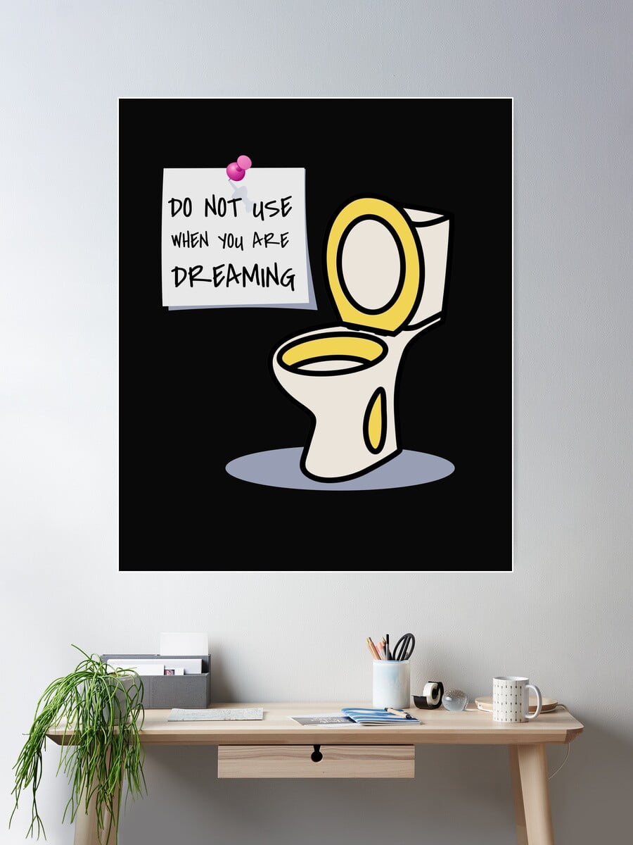 Kna Prints - Toilet Dreams - World Toilet Day Design Poster, UNFRAMED ...