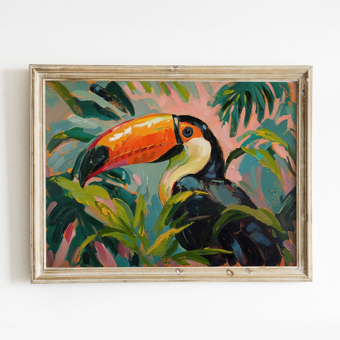 Kna Prints - Toucan Girly Wall Art, Tropical Bird Prints, Preppy Room ...