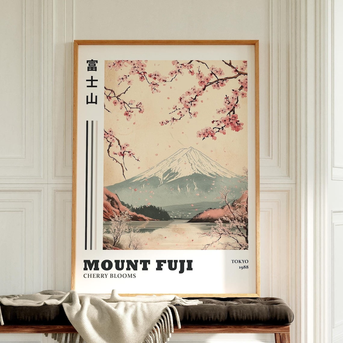 Kna Prints - Traditional Japanese Mount Fuji Wall Art, Mount Fuji Poster, Japandi Wall Art ...