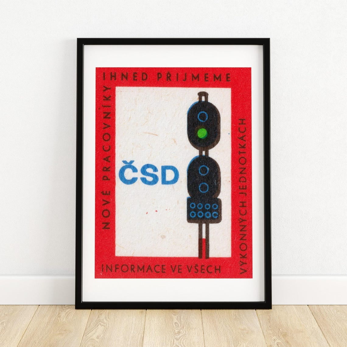 Kna Prints - Train Signals - Matchbox Print - Aesthetic Wall Art ...