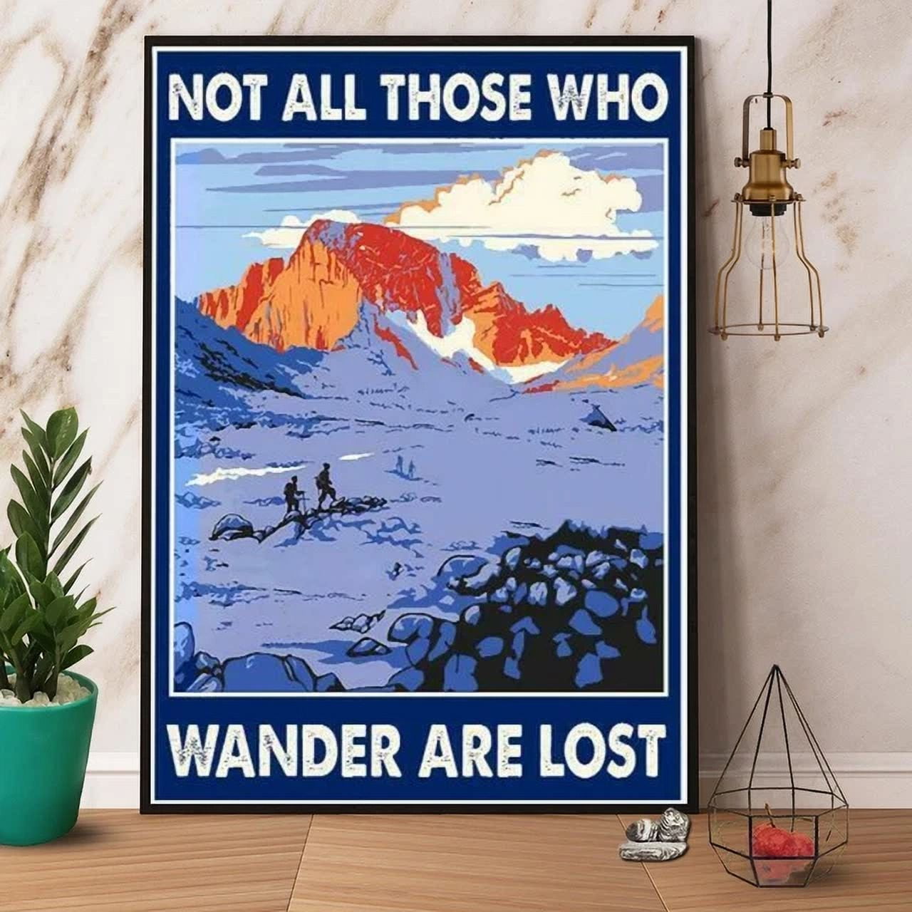 Kna Prints - Trekking Not Alll Those Who Wander Are Lost Mountain ...