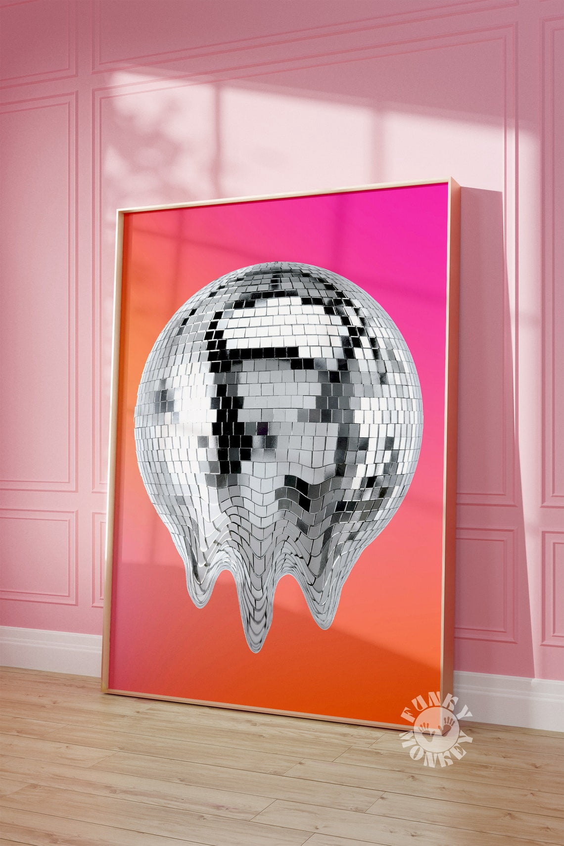 Kna Prints - Trendy Disco Ball Melting Print, Trendy Wall Art Prints ...