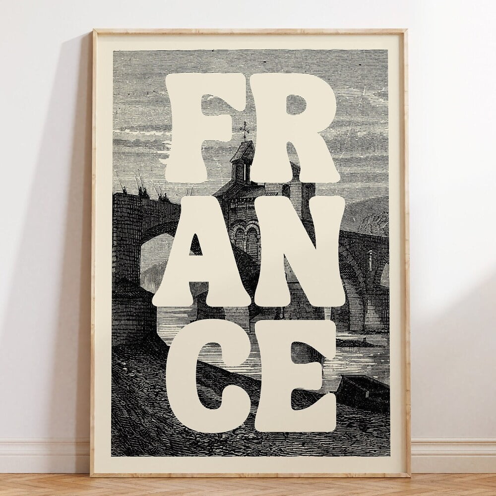 Kna Prints - Trendy France Print Vintage French Wall Art European ...
