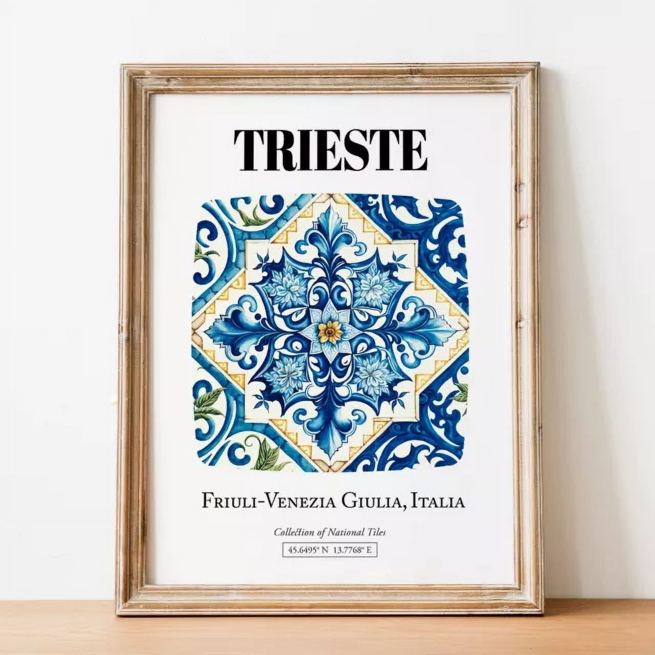 Kna Prints - Trieste Tile Print, Friuli Venezia Giulia Tile Wall Art ...