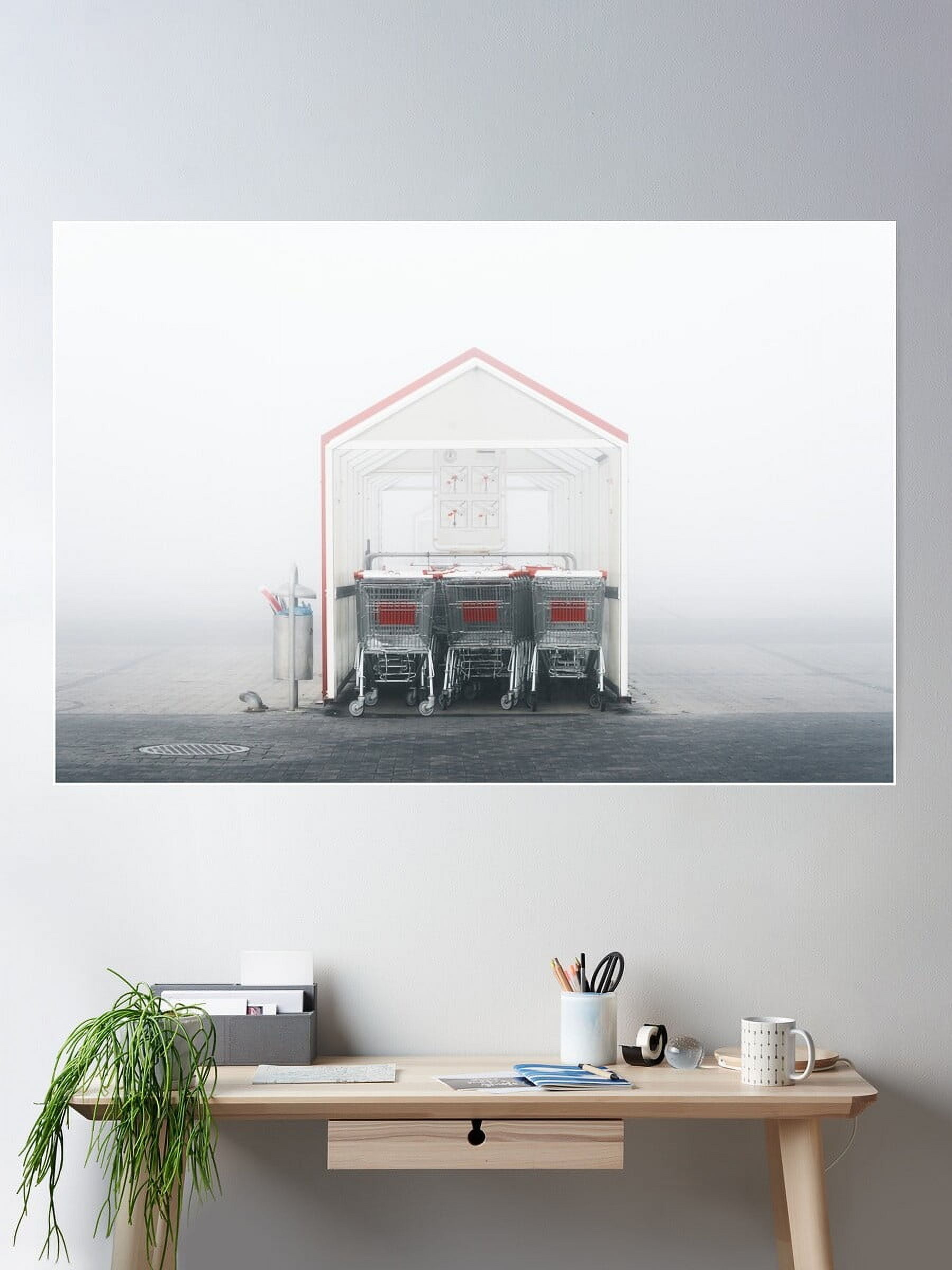 Kna Prints - Trolleys In Deep Fog Poster Wall Art, Modern Wall Decor ...