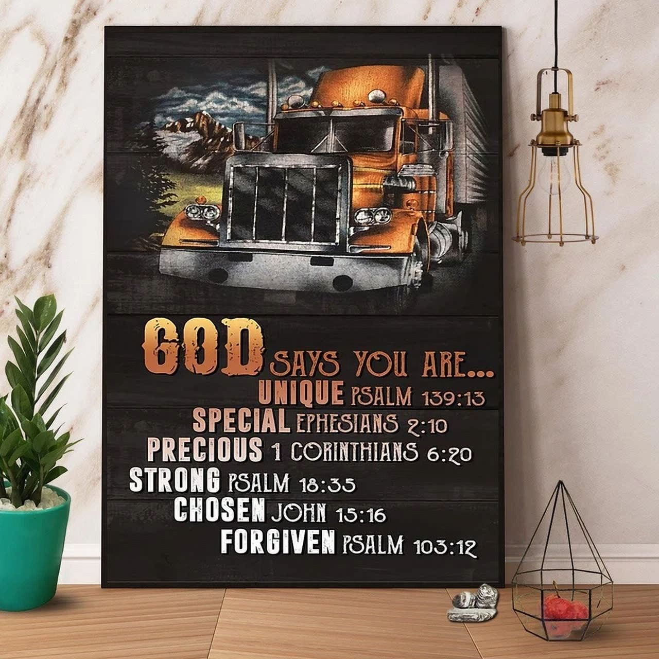 Kna Prints - Trucker God Says You Are Special Chosen Farmer Gift ...