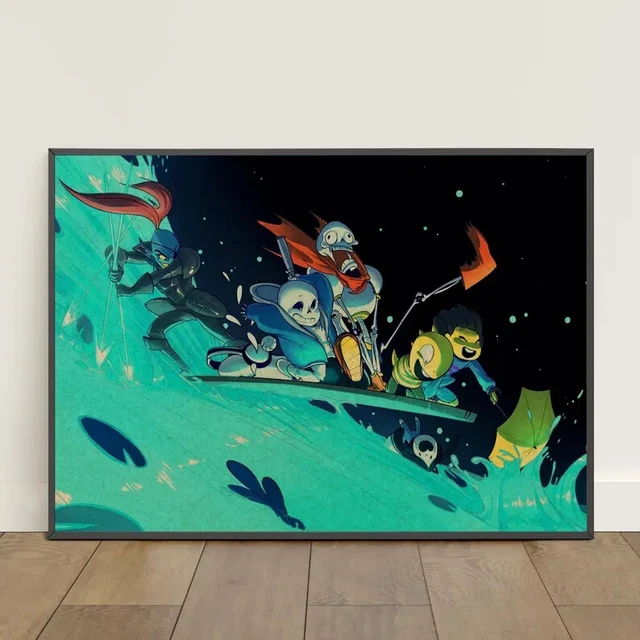 Kna Prints - Undertale Poster | Retro Print | Wall Art 5 For Home Decor ...