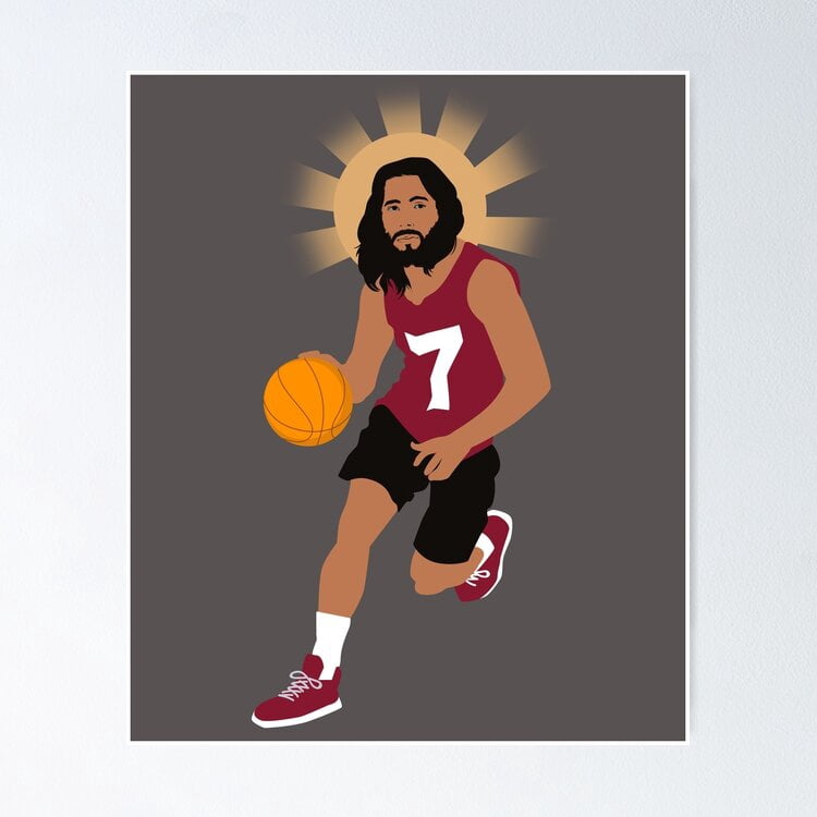Kna Prints - Unny Basketball Jesus S Christian Slam Dunk Poster Wall ...