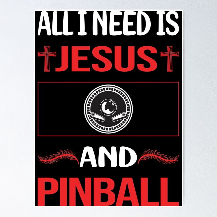 Kna Prints - Unny Jesus Pinball Poster Wall Art Print For Home Decor ...
