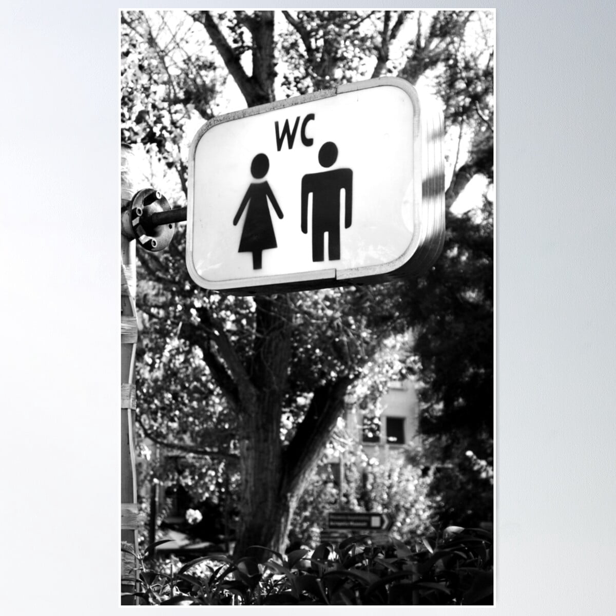 Kna Prints - Urban Wc Sign Poster , UNFRAMED-8x12 - Walmart.com