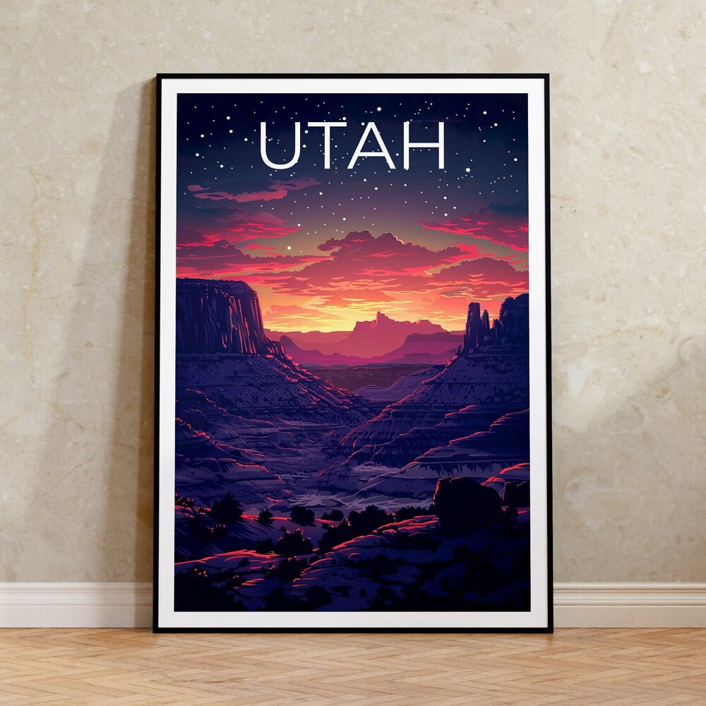 Kna Prints - Utah Poster, Utah Print, Desert Poster, Outdoors Print ...