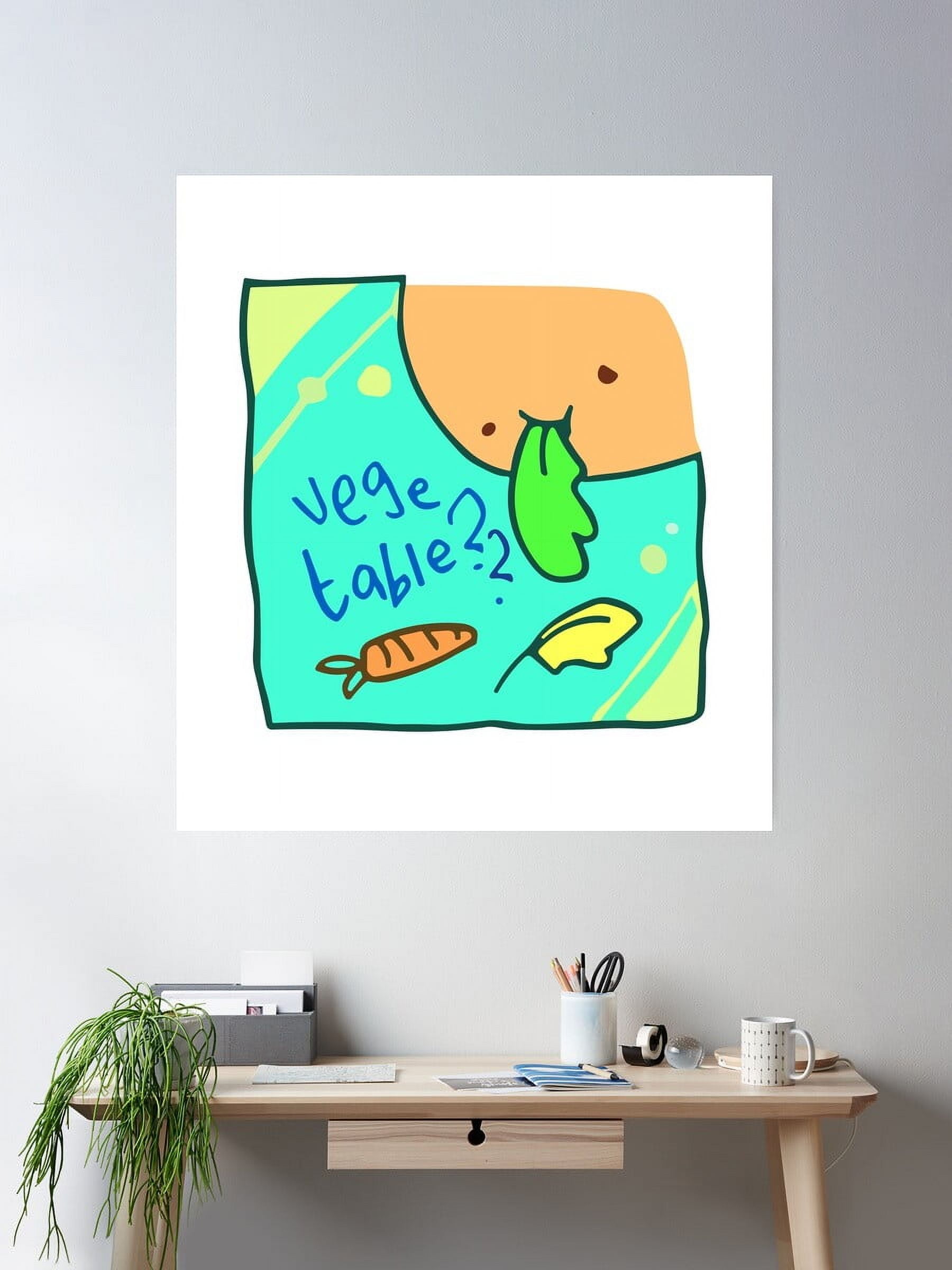 Kna Prints - Veggie Query Poster Wall Art, Modern Wall Decor For Living ...